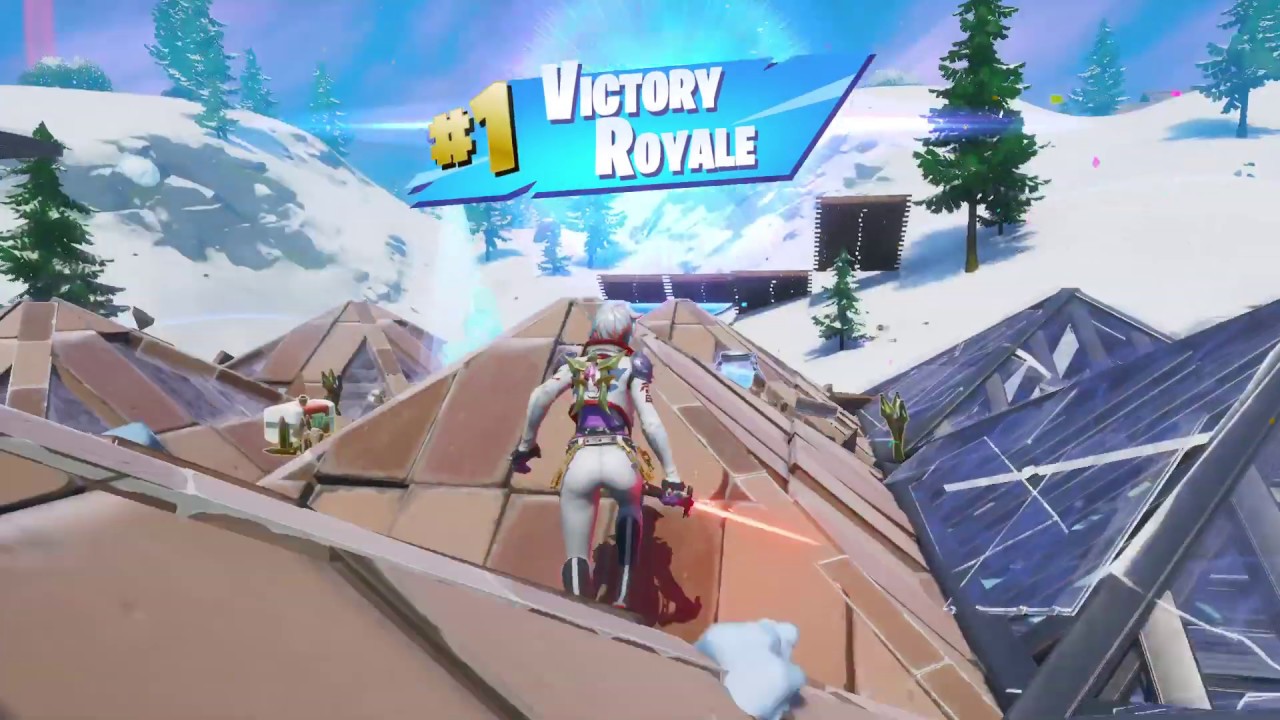 Fortnite Vic Roy Christmas lightsaber random duo - YouTube