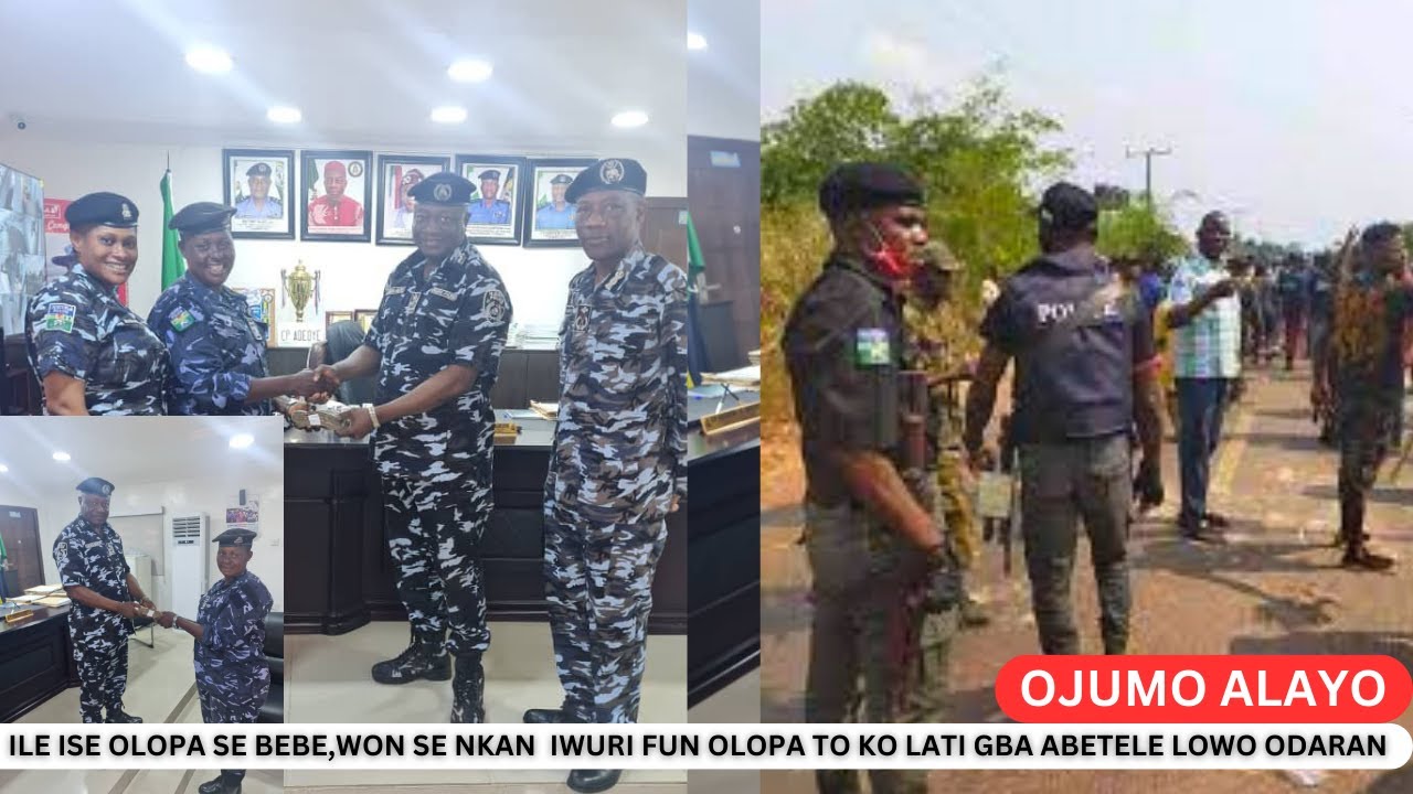 AIYE DA DE O!! ILE ISE OLOPA SE BEBE,WON SE NKAN IWURI FUN OLOPA TO KO ...