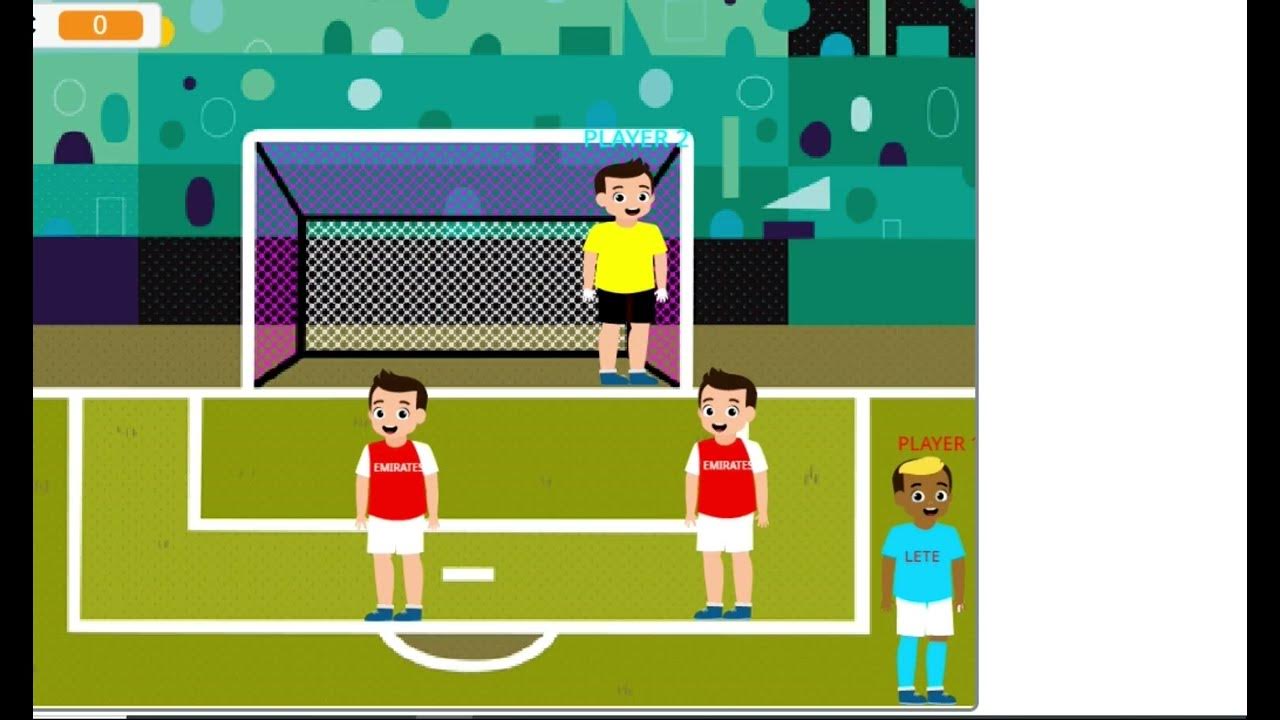 FOOTBALL GAME USING PICTOBLOX SCRATCH BASED SOFTWARE - YouTube