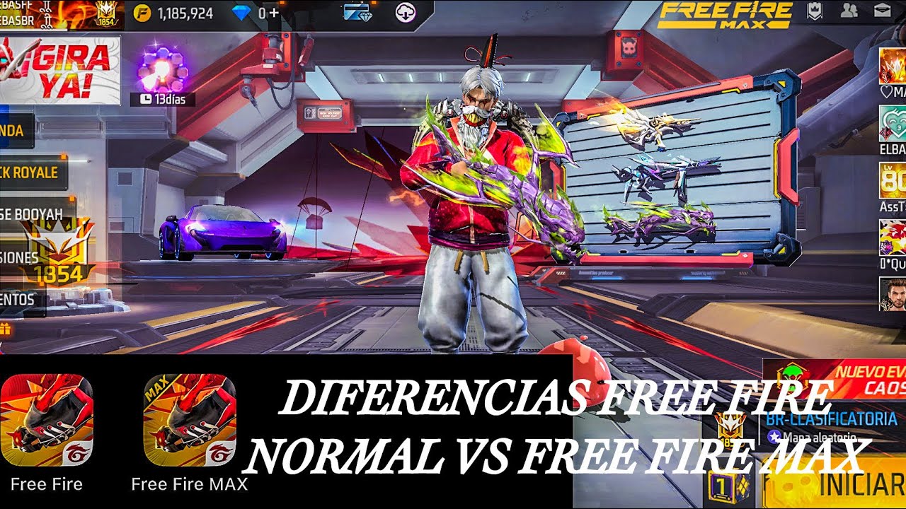 Diferencias Free Fire Normal VS Free Fire Max ¿Cual es Mejor ? - YouTube