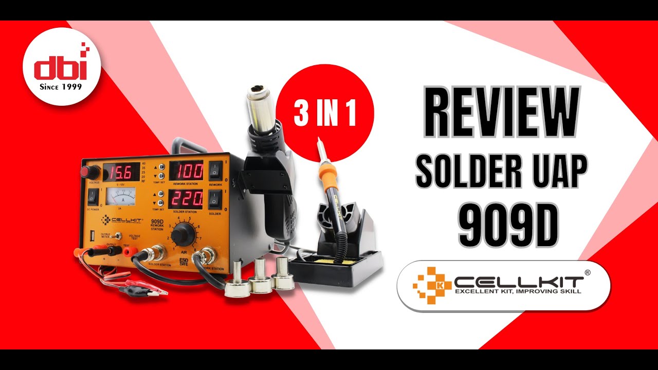 Solder Uap - Blower - Hot Air Gun 3in1 Digital CELLKIT 909D (Solder Uap ...