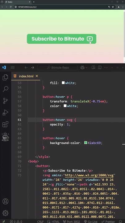 ASMR Coding | CSS Subscribe Button #coding - YouTube