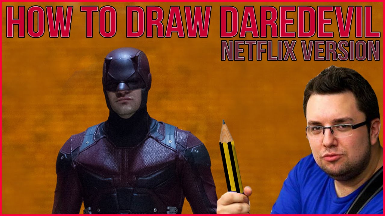 How To Draw Daredevil (Netflix Version) - YouTube