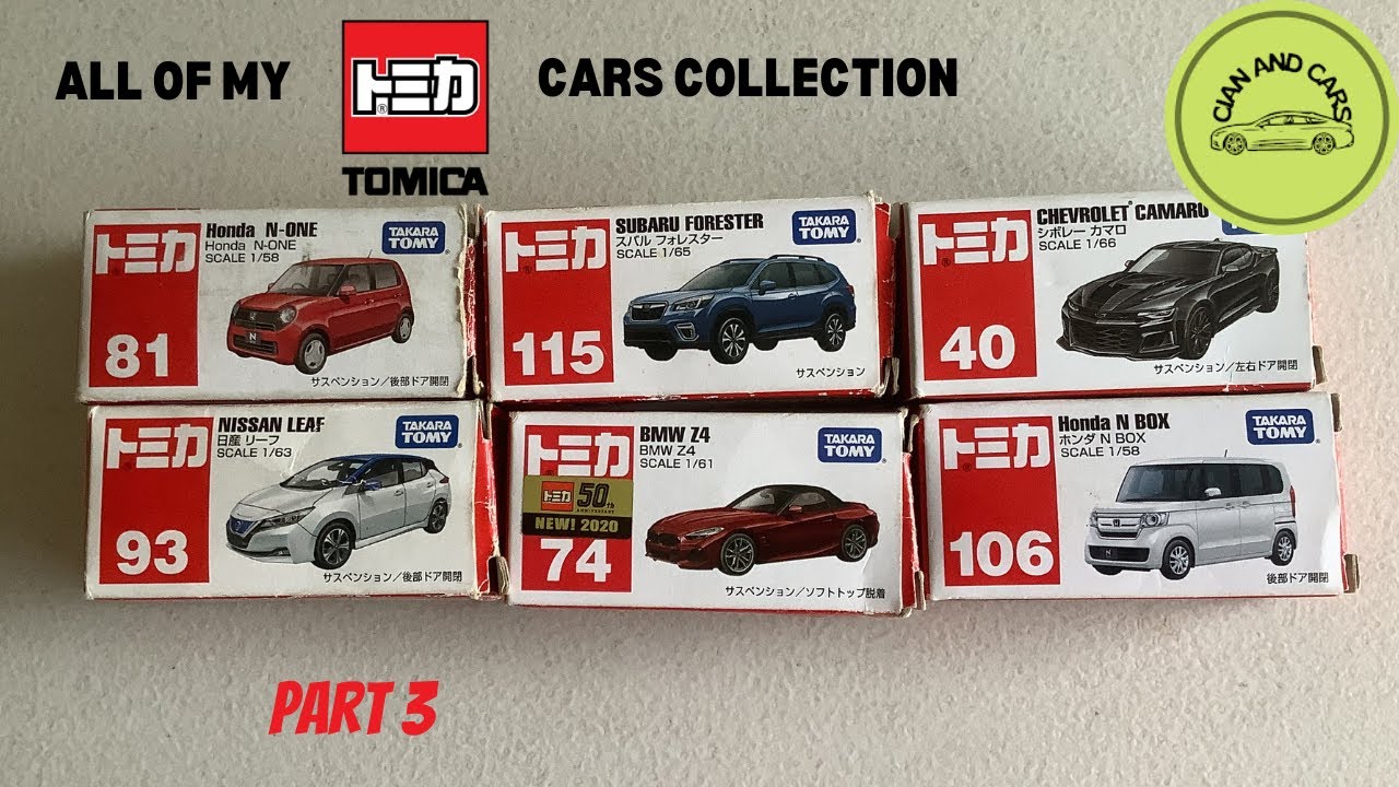 SHOWING ALL OF MY *TOMICA* CARS (Part 3) | Cian and Cars - YouTube