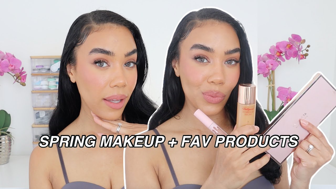 Soft Spring Makeup Tutorial! Using My Favorite Products 🌸 - YouTube