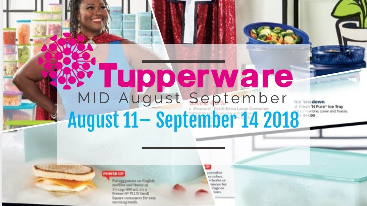 Tupperware Flyer Catalogue August 11 - September 14, 2018 US & Canada ...