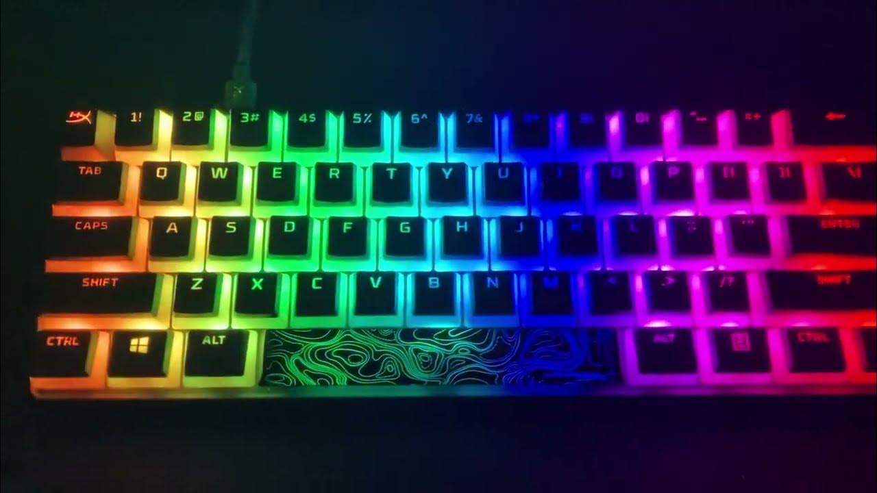 Hyper x alloy origins 60 keyboard How to change the RGB modes - YouTube