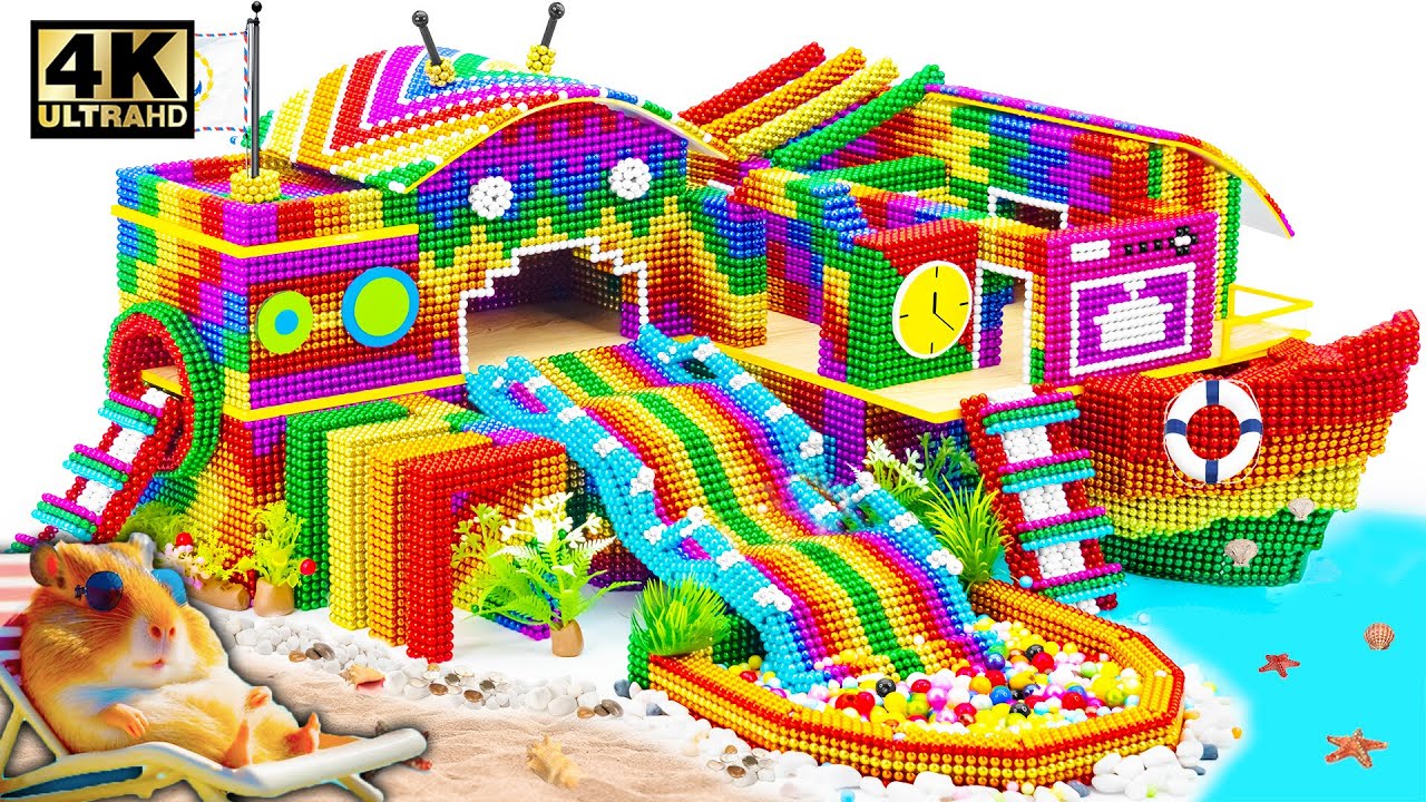 DIY How To Build Sci Fi Navy Playground For Hamsters From Magnetic ...