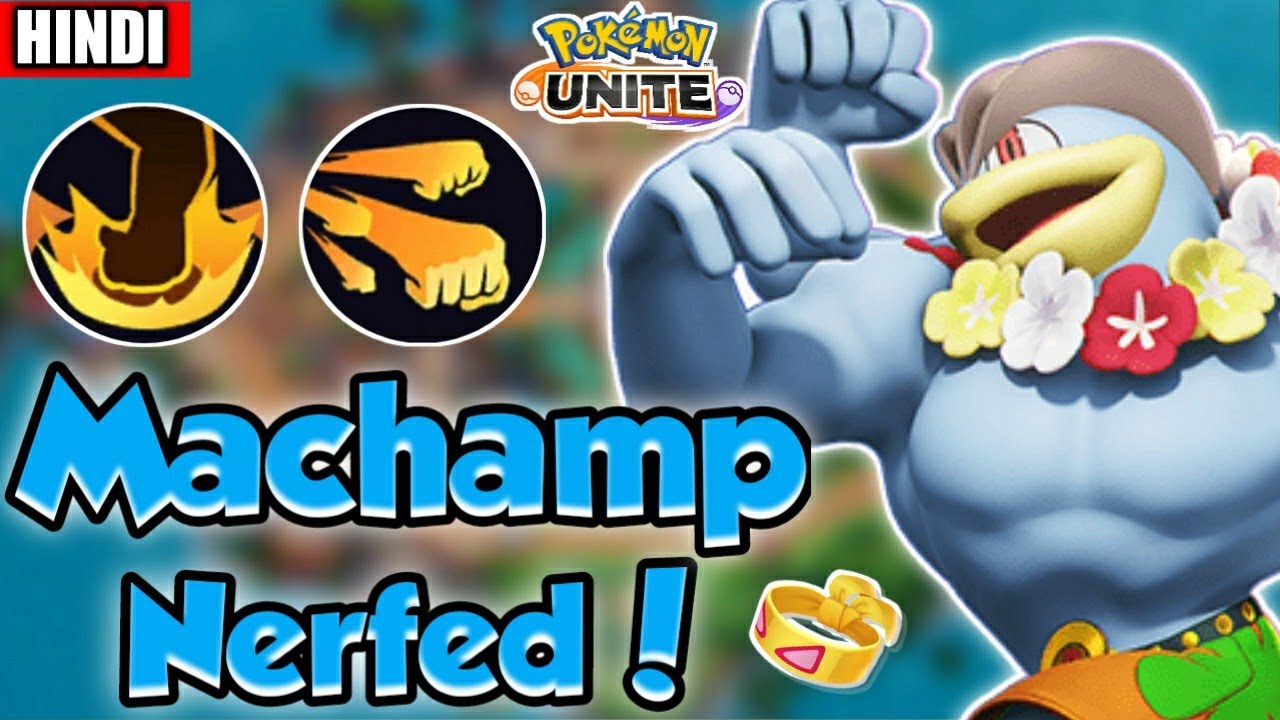 Machamp Nerfed Dynamic Punch Still Good? 18Kills | Hindi Pokemon Unite ...