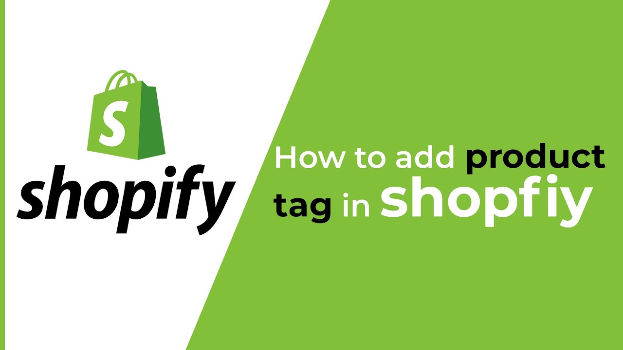 how to add product tag in shopify - YouTube