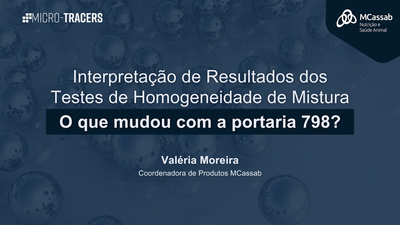 Interpretações de resultados dos testes de homogeneidade de mistura - O ...