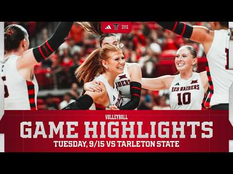 Texas Tech Volleyball vs. Tarleton State: Highlights | September 15, 2026