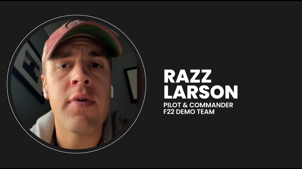 E296 Razz Larson F22 Raptor Pilot - YouTube