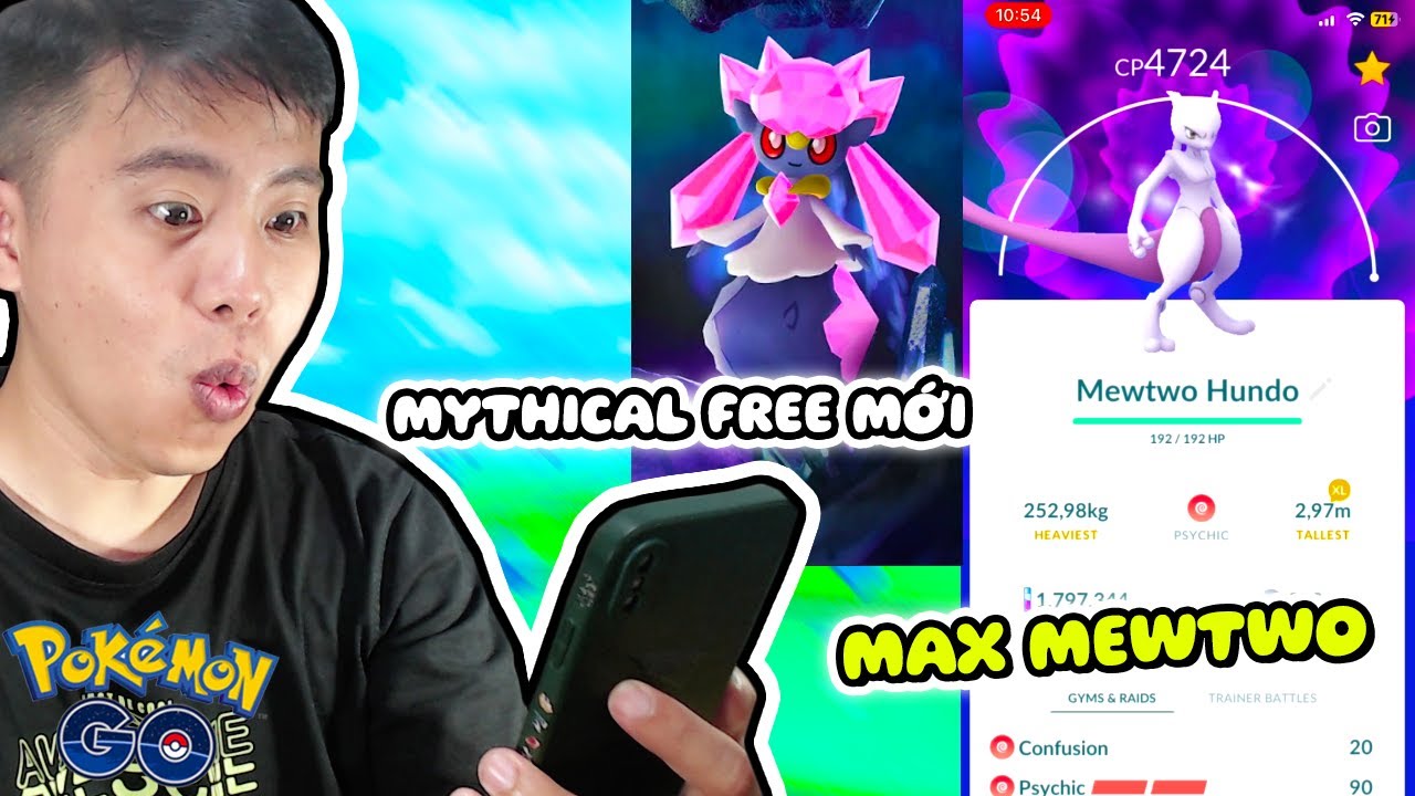 Pokemon GO - Level 50 Mewtwo | Diancie Ra Mắt | Sự Kiện Tuần Mới - YouTube