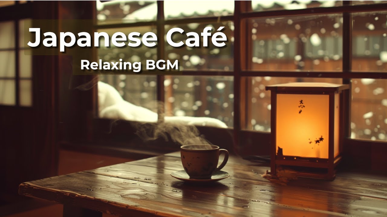 Snowy Japanese Café – Cozy Koto Melody for Relaxation & Study - YouTube