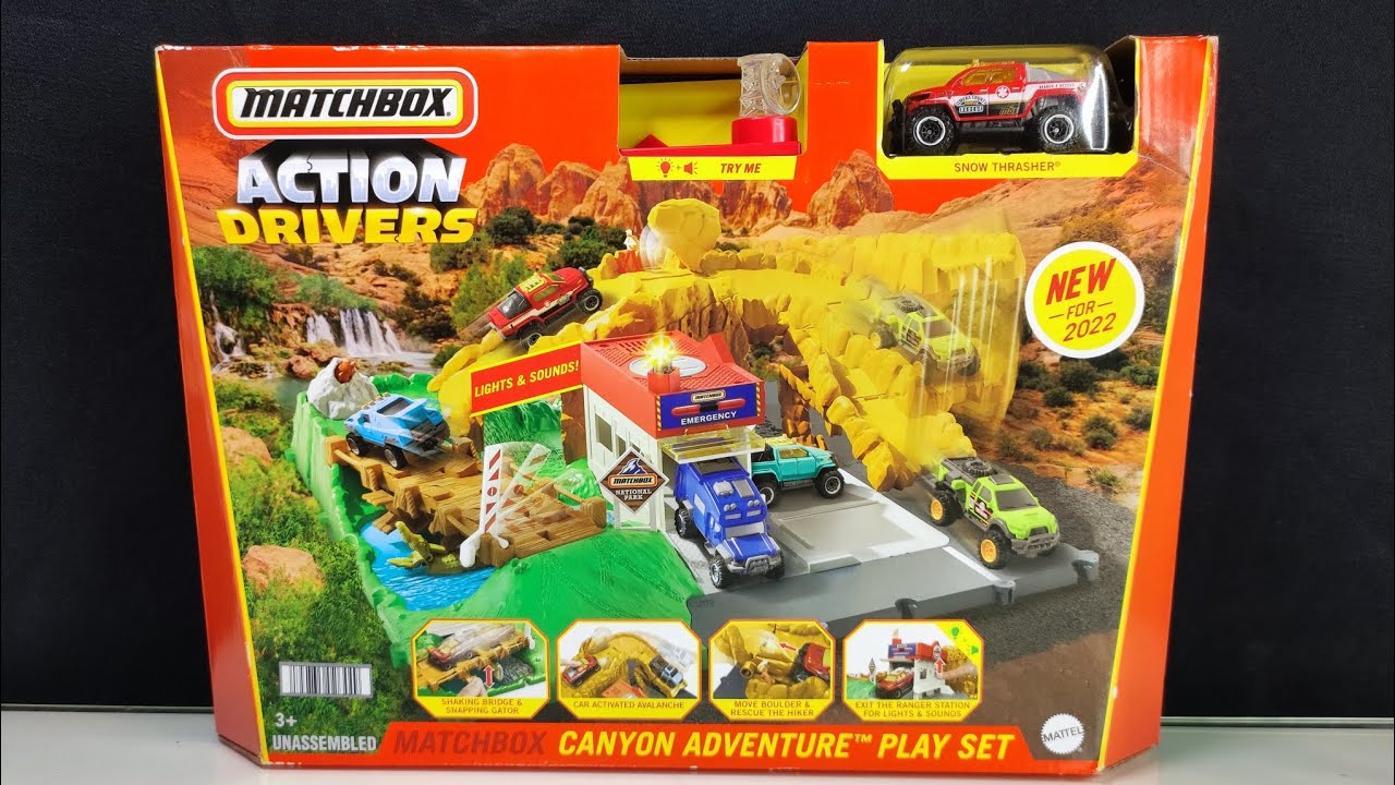 Matchbox Action Drivers Canyon Adventure Play Set! Opening ...