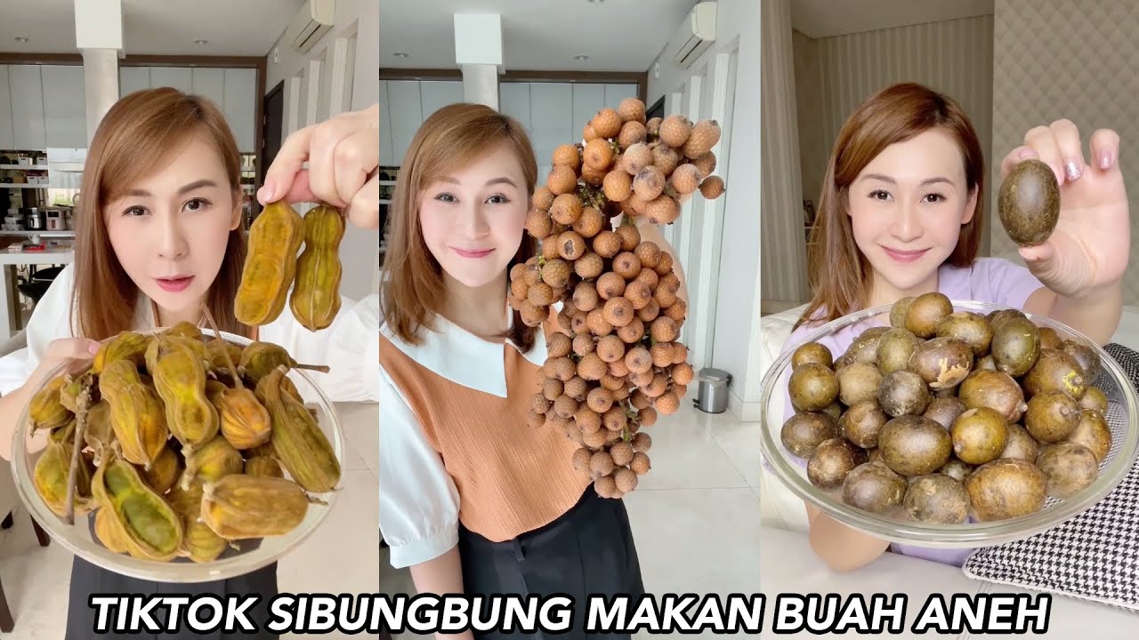 SIBUNGBUNG MAKAN BUAH ANEH LAGI PART 3!! - TIKTOK SIBUNGBUNG MAKAN BUAH UNIK & ANEH - YouTube