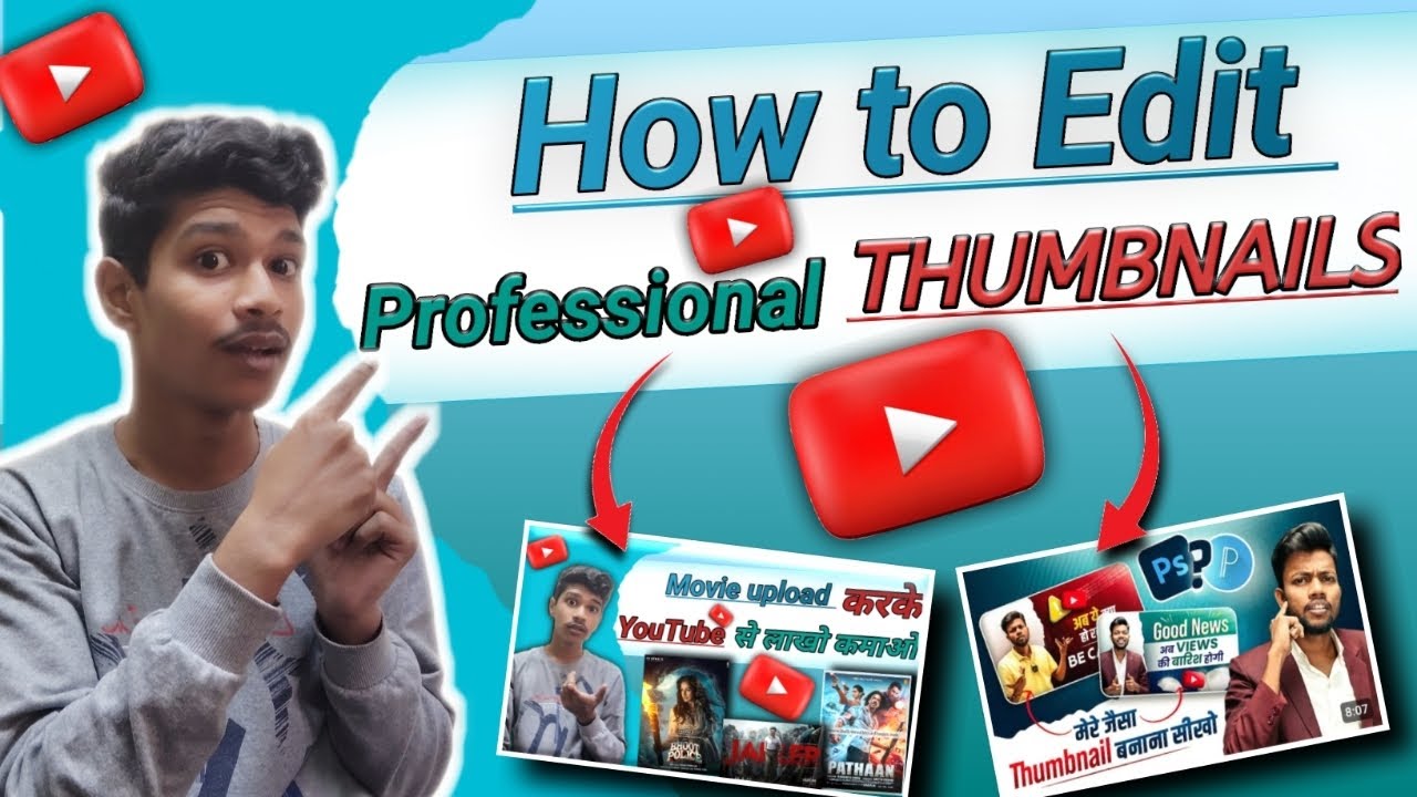 HOW TO EDIT PROFESSIONAL THUMBNAILS// Tech Mrin - YouTube