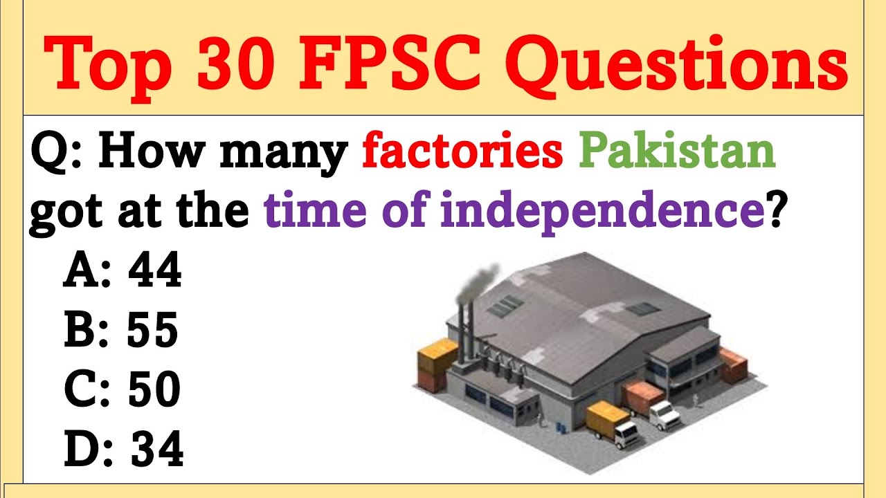 Top 30 Repeated Federal Public Service Commission (FPSC) Questions with ...