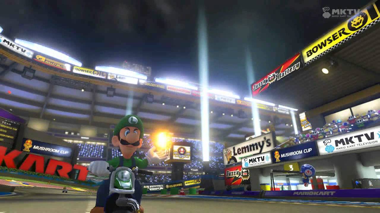 Wii U - Mario Kart 8 - Mario Kart Stadium - YouTube
