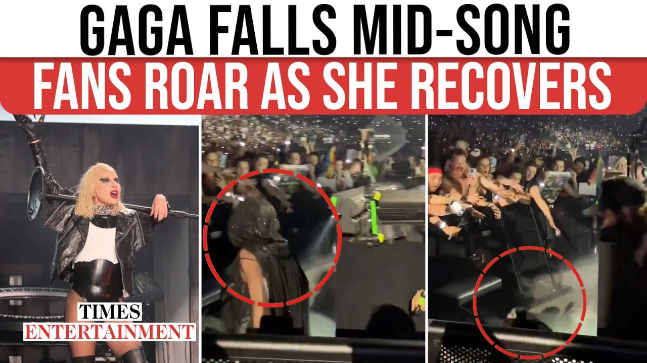 Lady Gaga Took Unexpected Tumble Mid-Air While Performing - WATCH - YouTube