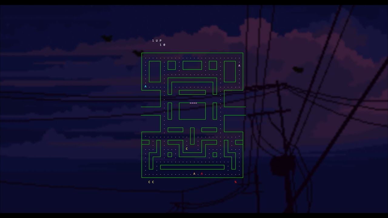 How to play pacman in your terminal on arch linux with myman - YouTube
