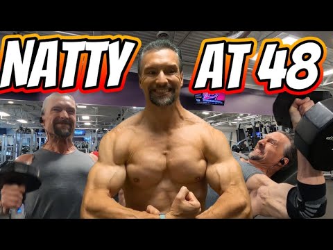 Natural Bodybuilding After 40 | Lean Bulk Day 2 - 173 lbs | Chest ...