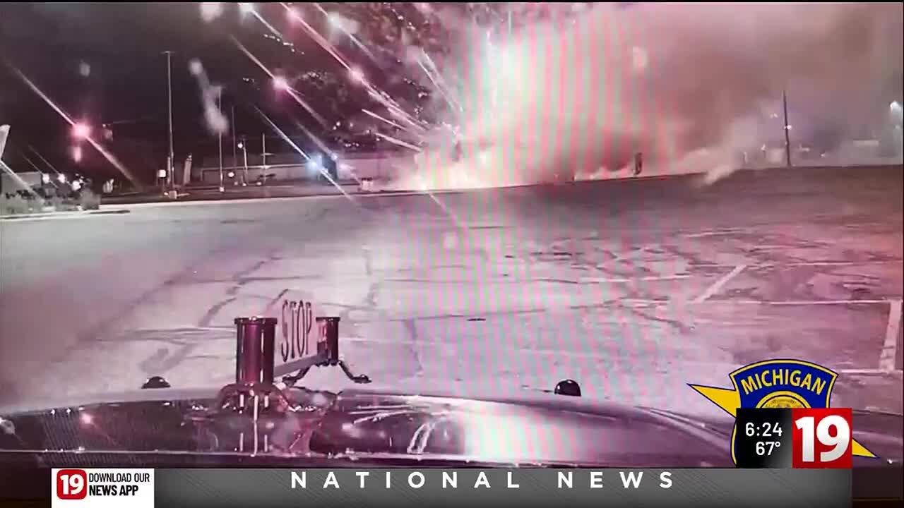Fireworks explode inside tent: caught on camera - YouTube