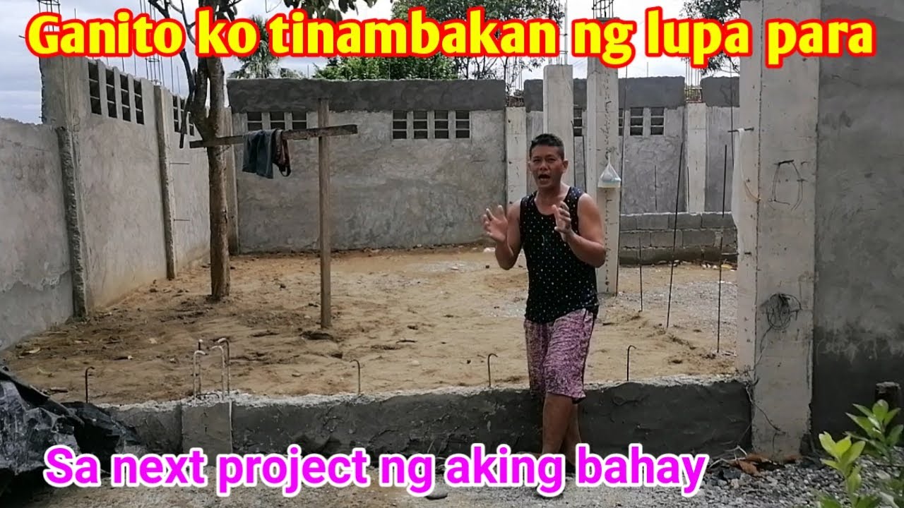 Paano ang tamang pag tambak ng lupa para sa flooring ng bahay - YouTube