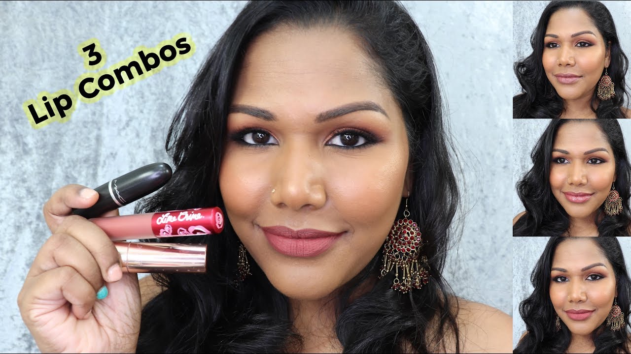 Makeup Look With 3 Lipstick look | COLLAB With Deepikamakeup - YouTube