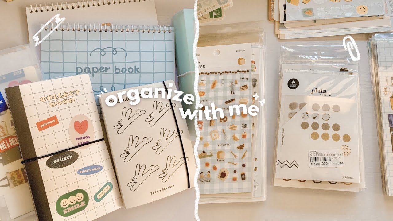 organizing my sticker collection - YouTube