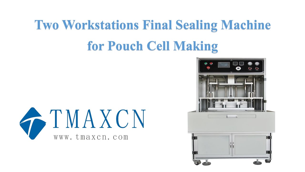 Two Workstations Final Sealing Machine for Pouch Cell Making - YouTube