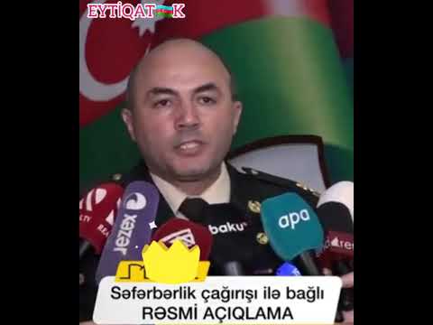 Azerbaycanda Seferberlik Elan Olundu.22.09.2020