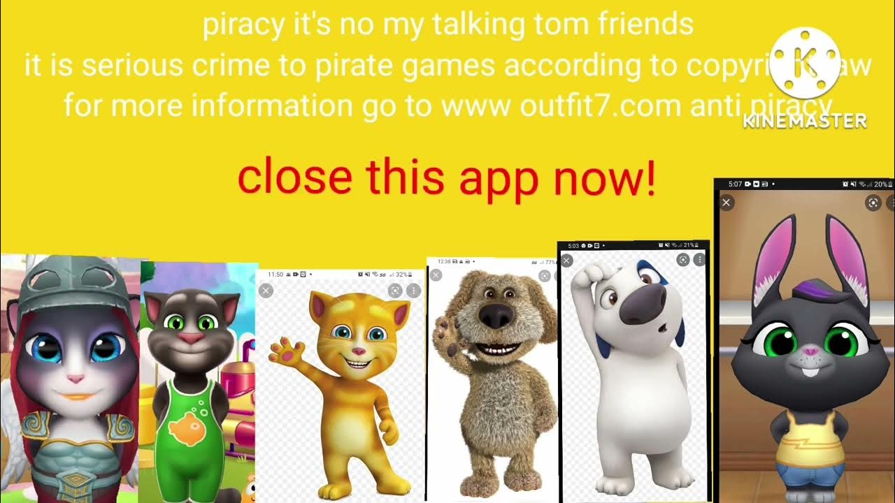 My talking Tom friends anti piracy screen 5 - YouTube
