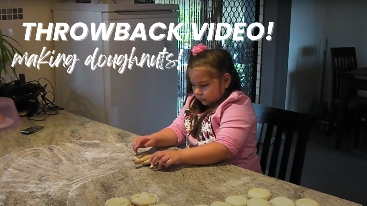 Throwback video of me and mum making doughnuts Back in 2013 at age6 ...