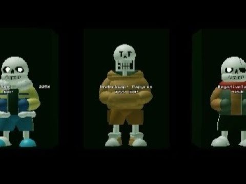 ShowCasing OuterTale Sans And UnderSwap Papyrus And NegativeTale Sans ...