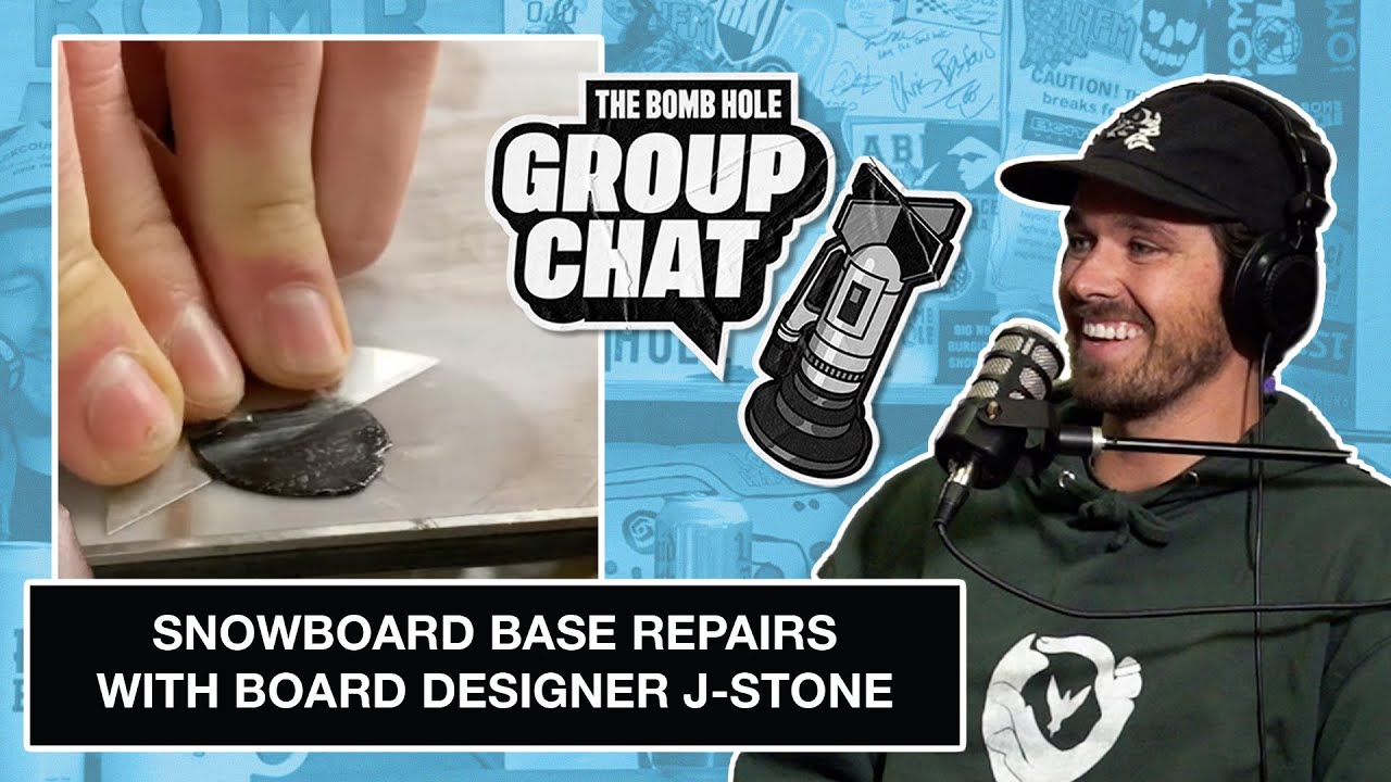 Snowboard Base Repairs With Board Designer J-Stone | Bomb Hole ...
