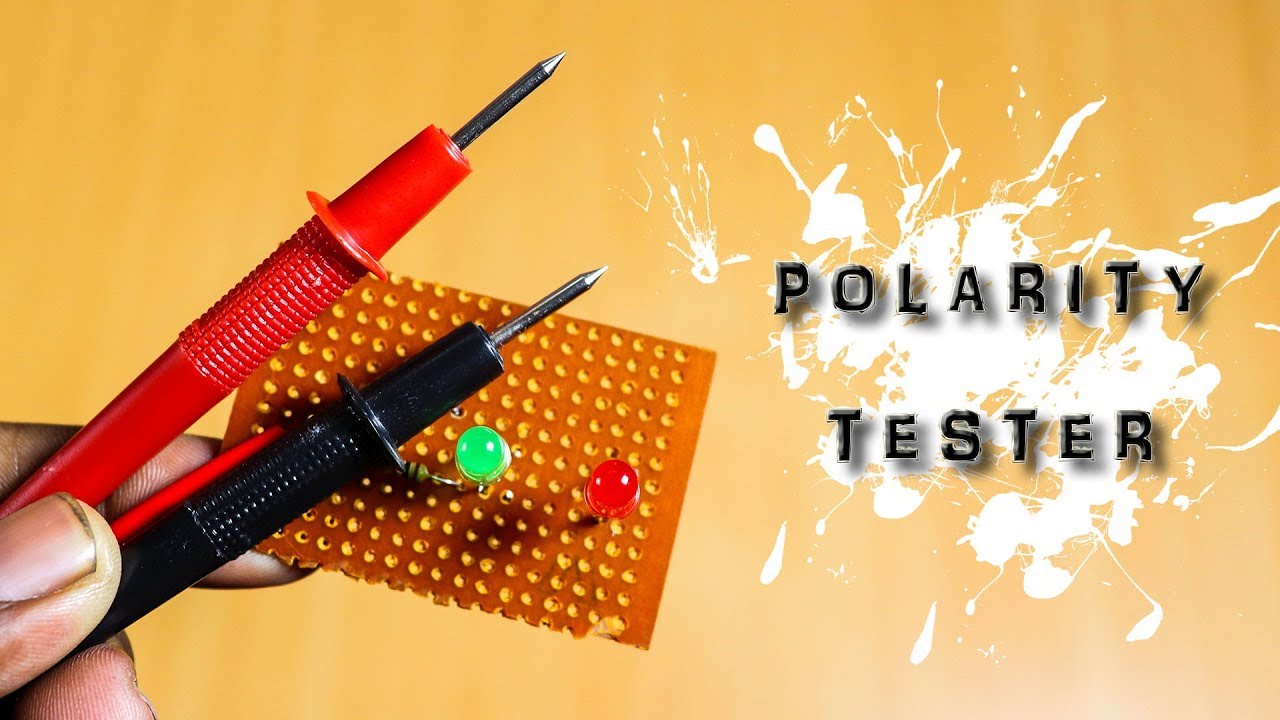 How to Make a Simple DC Volt Polarity Tester - DIY - YouTube