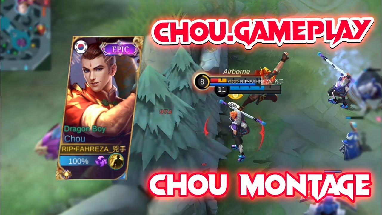 CHOU Epic Montage | CHOU GAMEPLAY - Mobile legends - YouTube