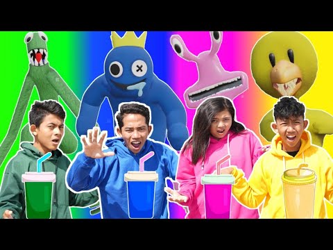 DRAMA MINUMAN KARAKTER MONSTER RAINBOW FRENDS! | Mikael Family - YouTube