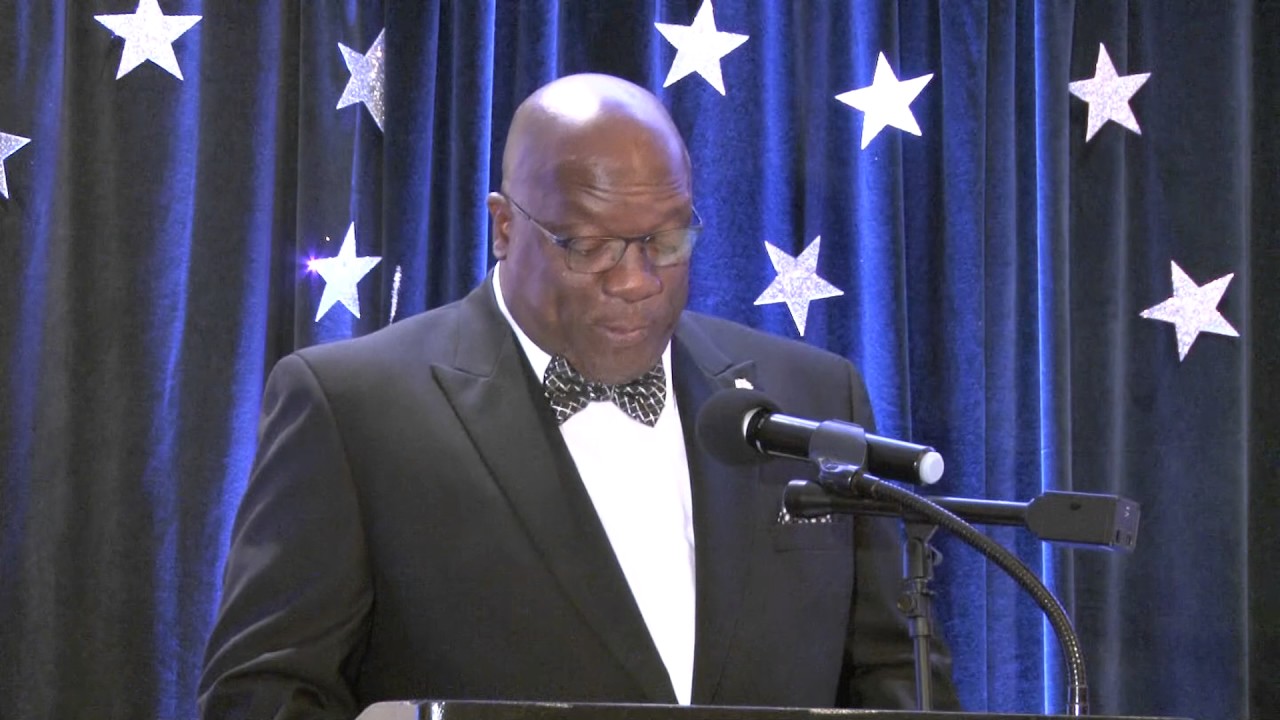 Prime Minister Dr. the Hon. Timothy Harris addresses guests at New Year ...