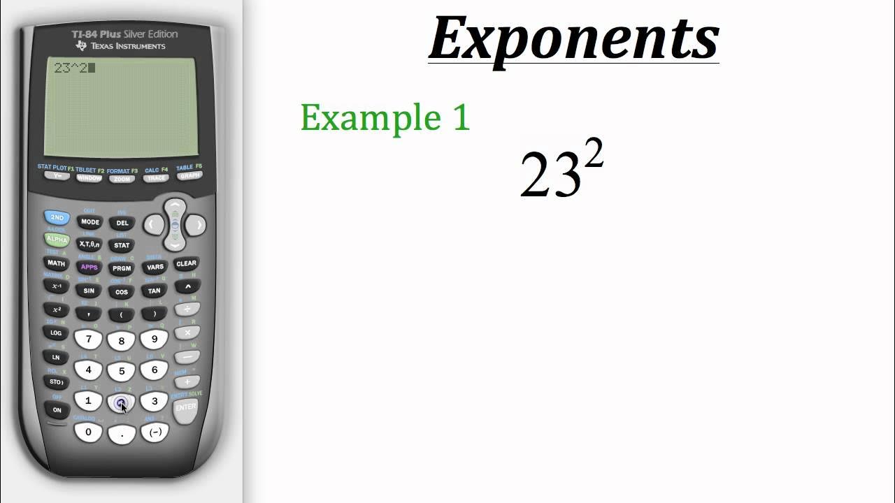 Ti Calculator Tutorial: Exponents - YouTube