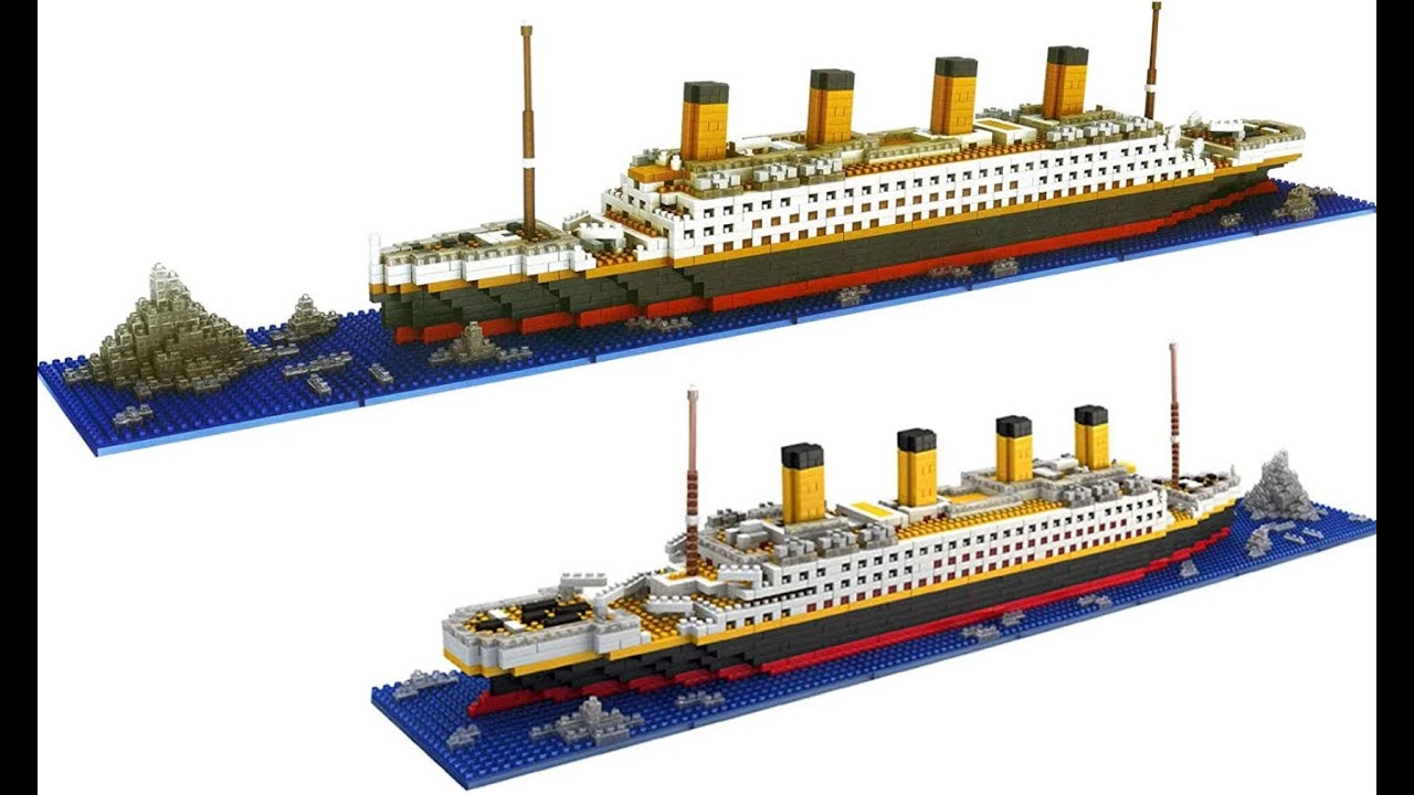 classic titanic micro lego build part 1 - YouTube
