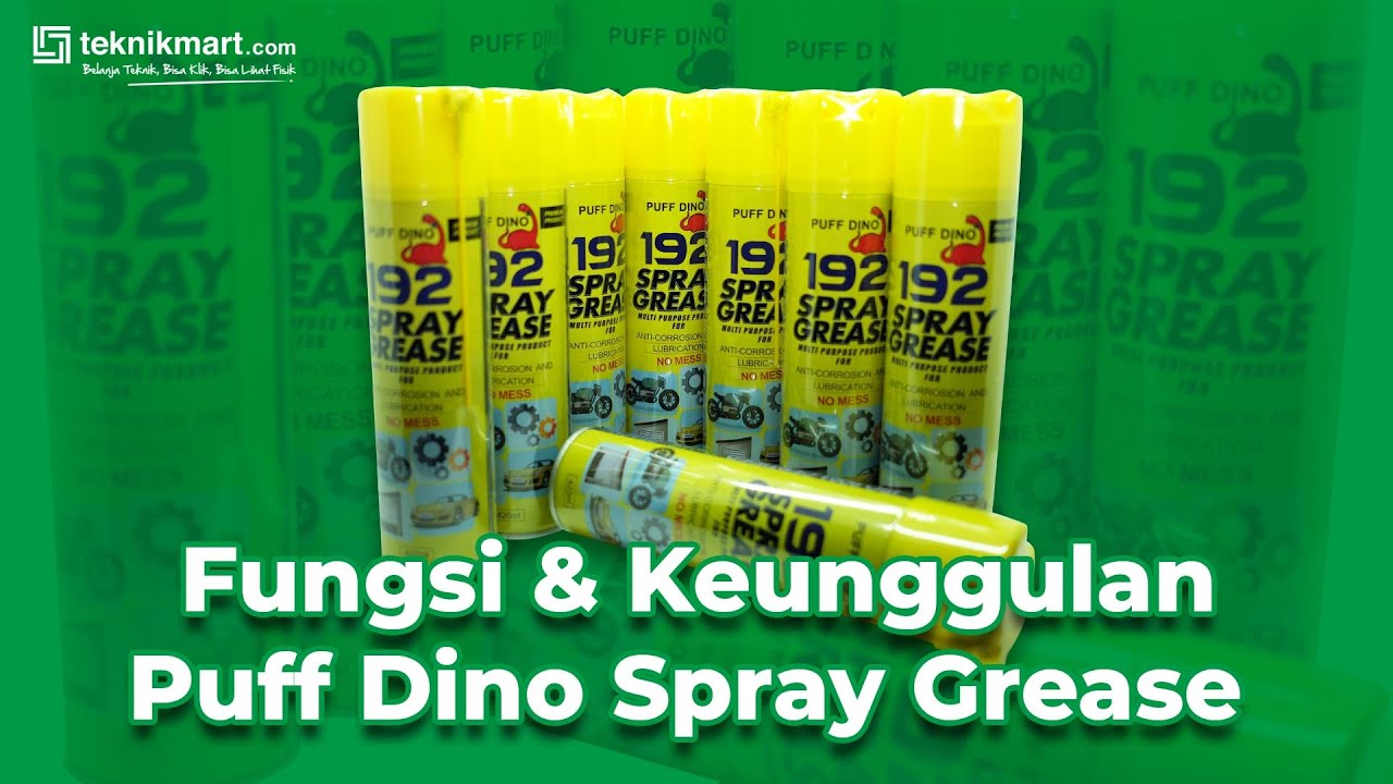 Fungsi dan Keunggulan Puff Dino Spray Grease - YouTube