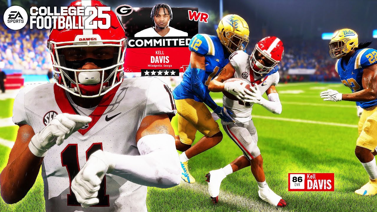 Wide Receiver First Game Starting At UGA | College Football 25 Road To ...