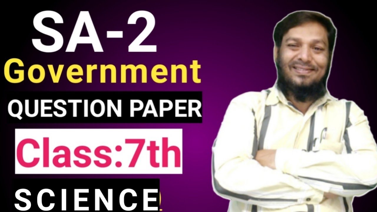 7th class SA-2 Question paper||SCIENCE - YouTube