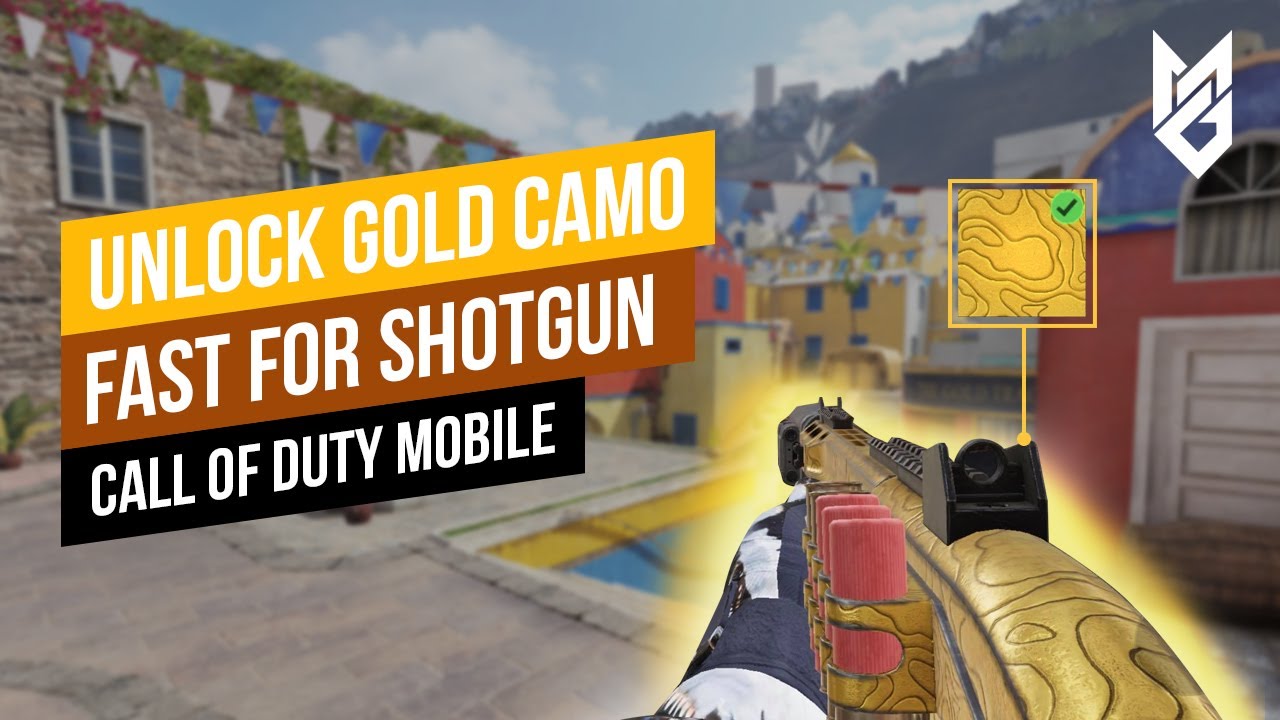 FAST WAY TO UNLOCK GOLD CAMO SHOTGUN - Call of Duty Mobile - YouTube