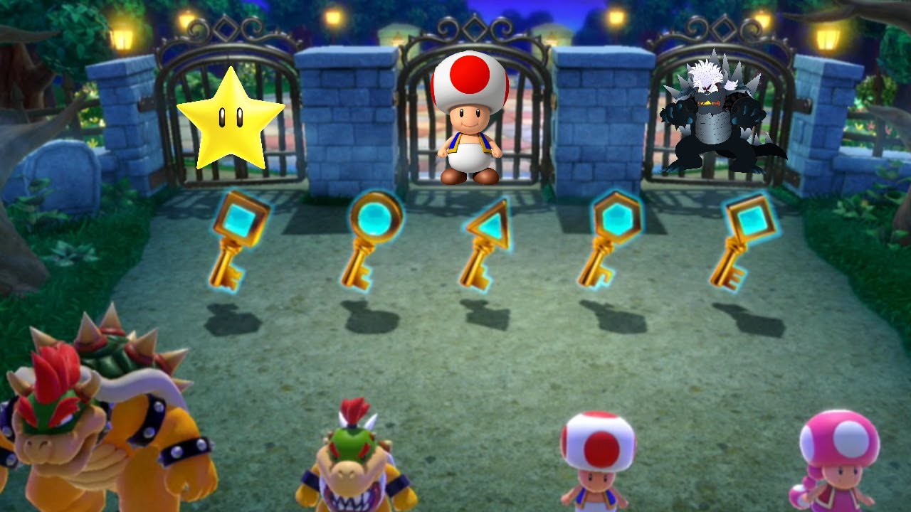 Super Mario Party Jamboree - Bowser VS Bowser Jr VS Toad VS Toadette ...