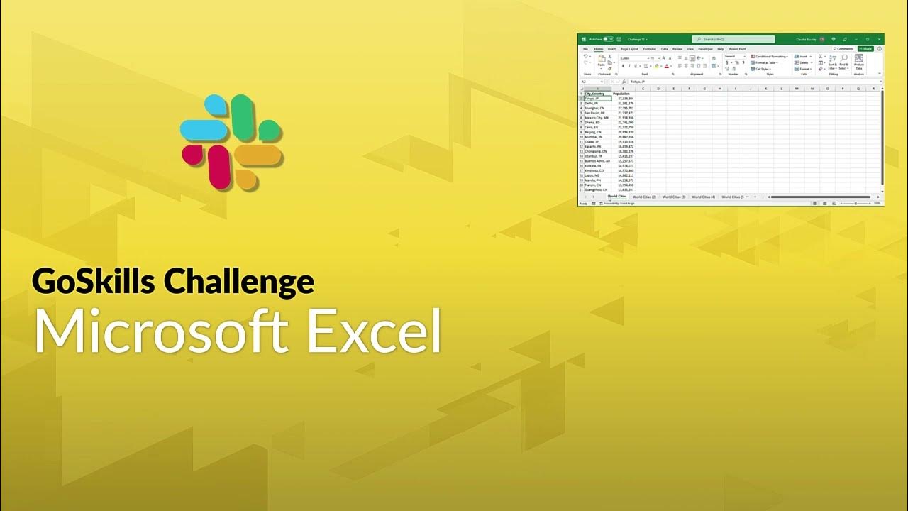 GoSkills Excel Challenge 12 - January 2022: Methods for Splitting Cell Values - YouTube