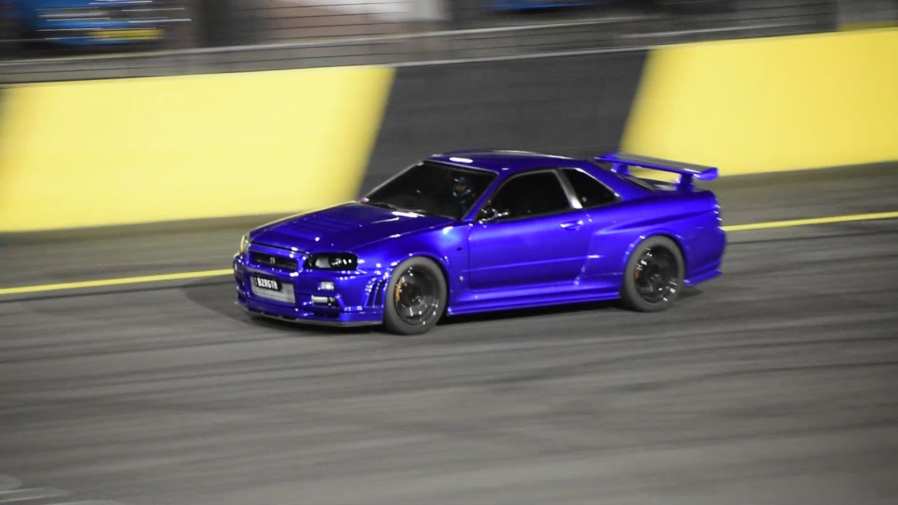 B2RGTR, 1400hp sequential R34 GTR @ Roll Racing Sydney!!! - YouTube